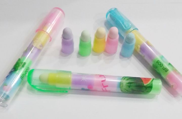 Stylish Rocket Pen Shape Eraser for Kids // Multi Color Cute Fancy ...