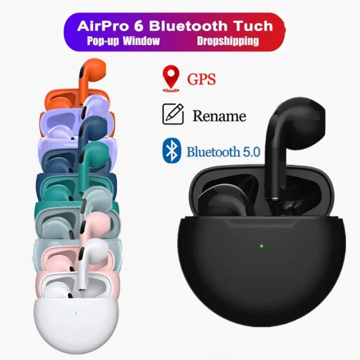 Original Air Pro 6 TWS Wireless Bluetooth Earphones Mini Pods Pro6 ...