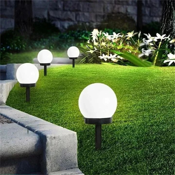 Solar Round Ball Light LED Solar Power Light Outdoor Waterproof Garden ...