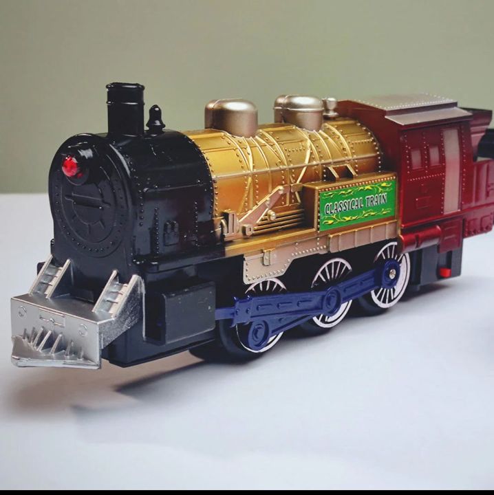 11 Pieces Western Express Train Set With Light And Sound With Smoke ...