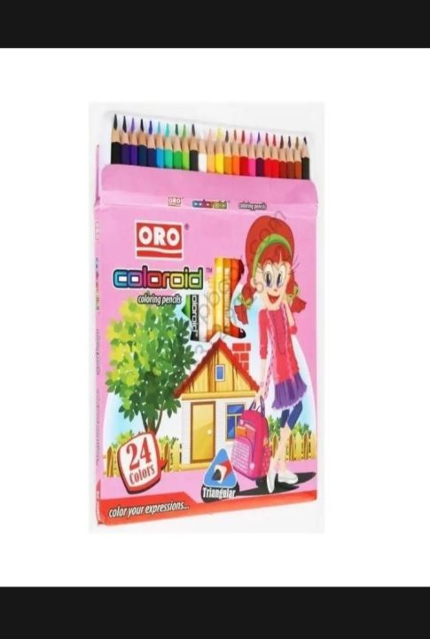 Oro Color Pencils Full 24 Pencils | Daraz.pk