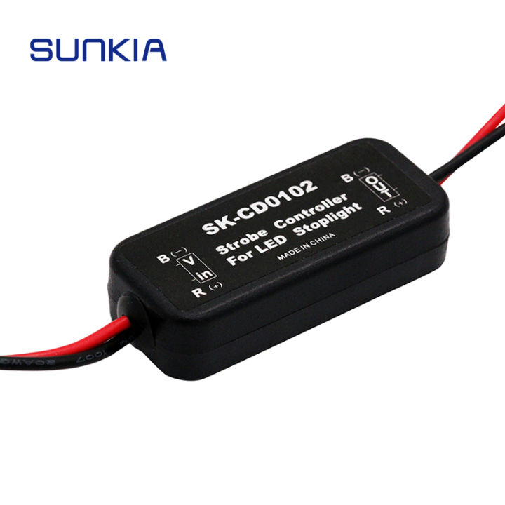 GS-100A Flash Strobe Controller Flasher Module For Car LED Brake Stop Light Lamp 12-24V Short ...