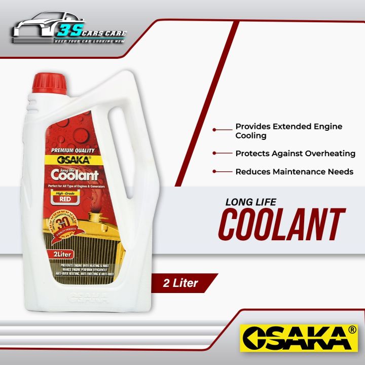 OSAKA Premium Radiator Coolant 2L - High Grade Red (Automotive Grade ...