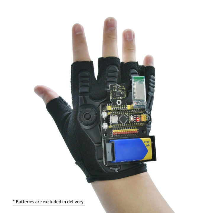 Keyestudio Cool Motion Sensing Gloves Gesture Control Smart Car For Arduino With NANO Plus ...