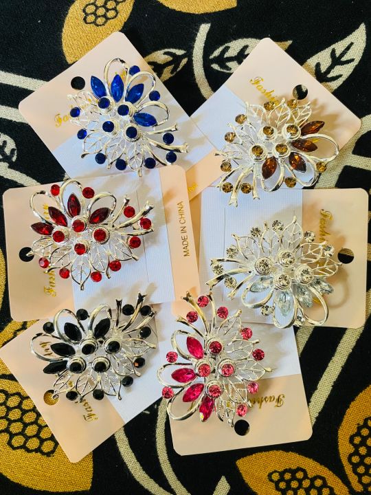 Saree Brooch Pin Elegant Design for Traditional and Wedding Outfits ...