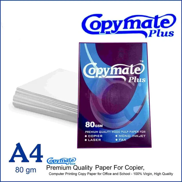 Copymate paper A4 Size 80 G (500 Sheet Ream) | Daraz.pk