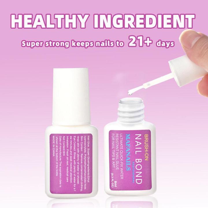 8ML Nail Gel Strong Adhesive Quick Drying UV Adhesive For Acrylic Nails ...