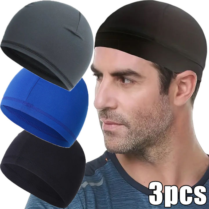 1/3pcs Motorcycle Helmet Inner Cap Hat Quick Dry Breathable Hat Racing ...