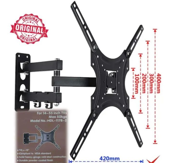 14-55 inch LED/LCD/PLASMA Flat Panel TV Wall Moving Mount - 14 To 55 ...