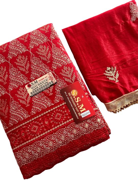 Unstitched Kurtha Surwal for Women Traditional Pakistani Salwar Kameez ...