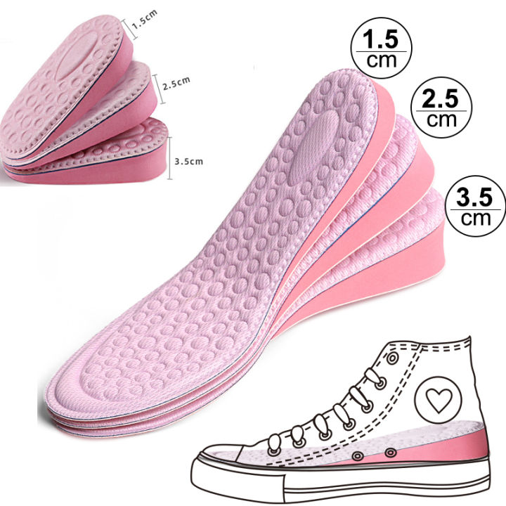 EVA Invisible Height Increased Insoles for Women Shoes Inner Sole Shoe ...