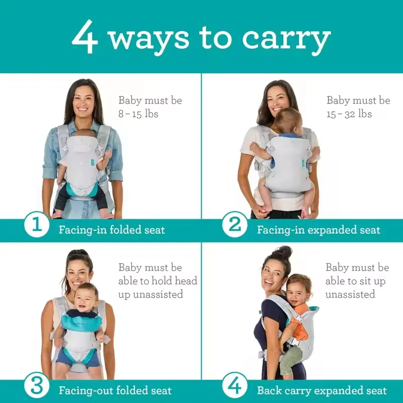4 in 1 Baby Carrier Strap Newborn To Toddler Multifunctional Baby Sling ...