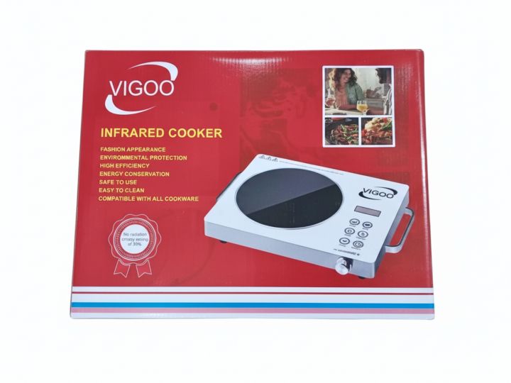 VIGOO Infrared Electric Cooktop with Touch Control | Daraz.pk