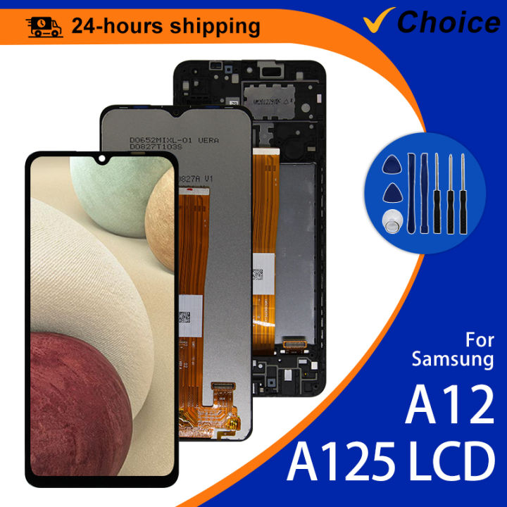 6 5 Lcd For Samsung A12 A125 Lcd With Frame Touch Screen Digitizer Lcd For Samsung Sm A125f