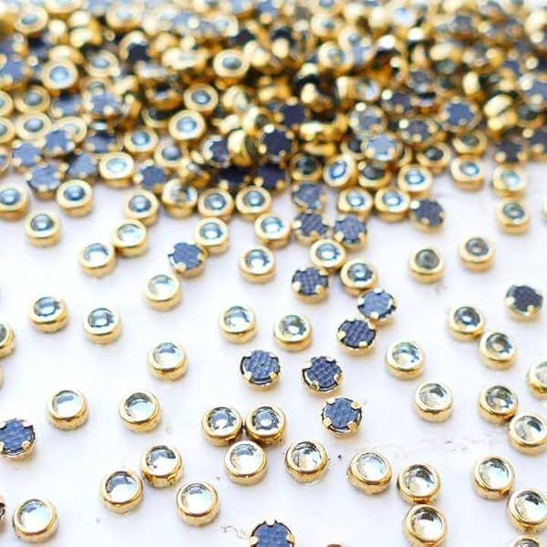 5 gram Round Shape Kundan Stones for Jewelry Making | Daraz.com.bd