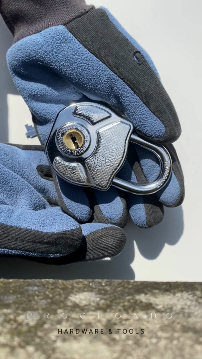 Indian Kudo 67mm Heavy Duty Push Lock Padlock – 9 Steel Levers, 4 ...