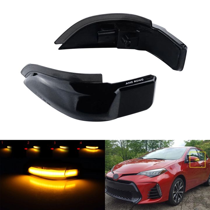 For Toyota Yaris Vitz 12-19 Dynamic LED Door Wing Mirror Indicator ...