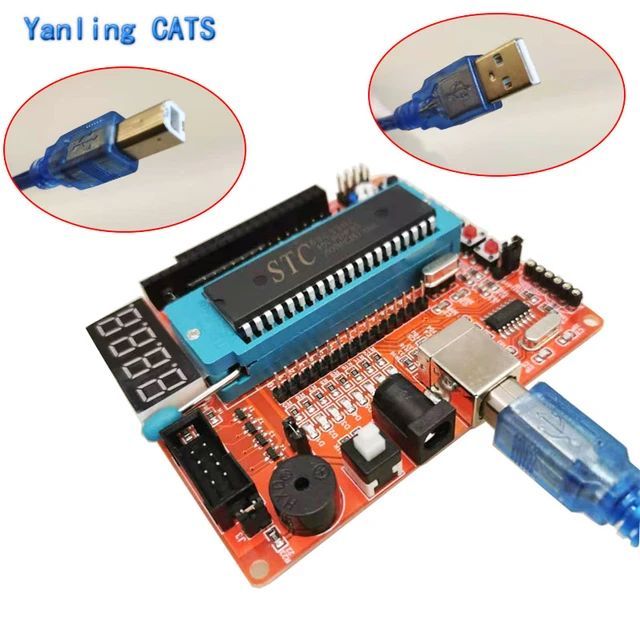 51-AVR MCU Development Board System with STC MCU | Daraz.pk