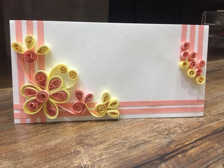 Hand Quilled Fancy Salami Envelope, Eidi Envelope, Customised Envelope ...