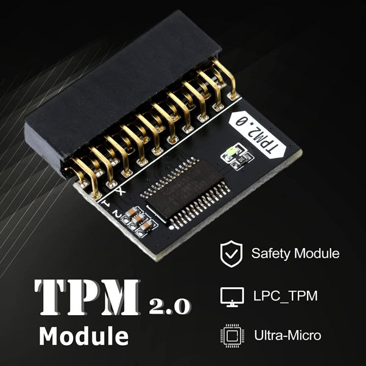 TPM 2.0 Encryption Security Module 20Pin TPM2.0 Module PCB Material ...