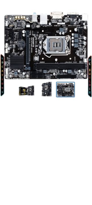 The Gigabyte H110M-DS2V DDR4 Motherboard is compatible with 7th/6th ...