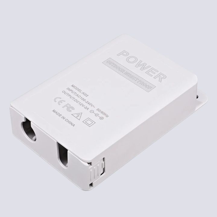 OUTDOOR WATERPROOF 12v=2amp POWER SUPPLY PLASTIC CCTV SUPPLY FOR CCTV ...