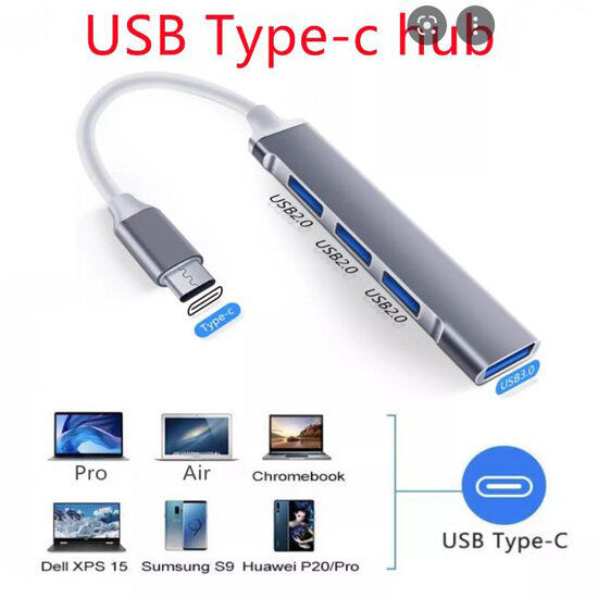 Hub type C Multi-Interface Adapter 4 USB port | Shop.com.mm