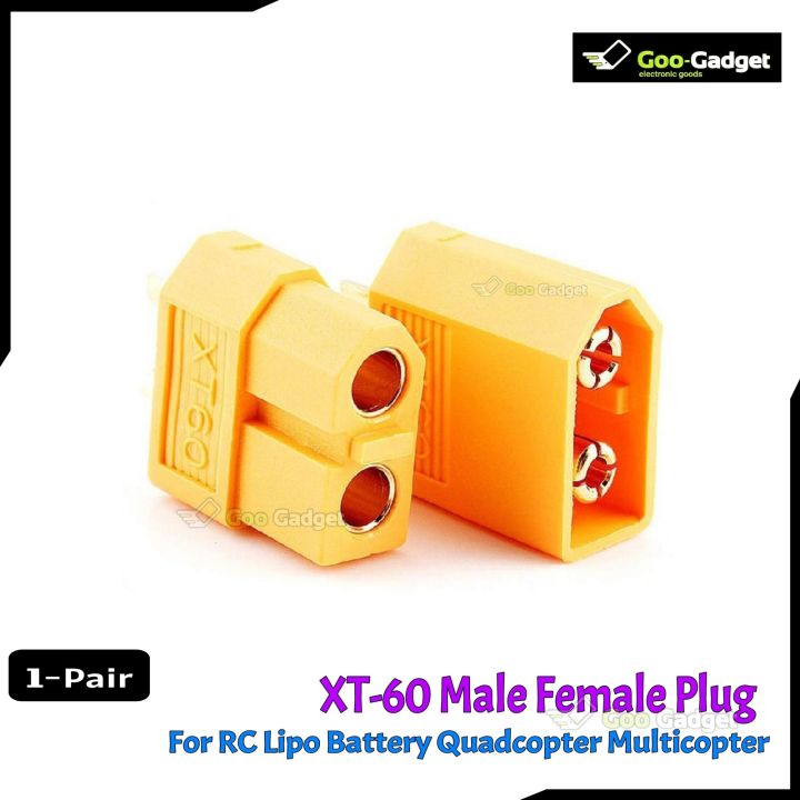 XT60 Male & Female Connector Plug Set | Durable RC LiPo Battery ...