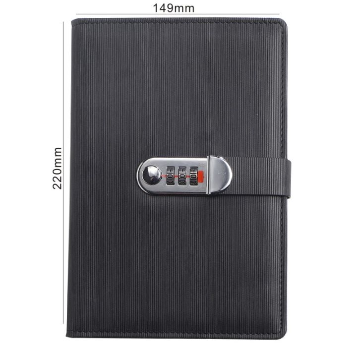 New A5 retro password book with Lock Diary Book Student Notebook ...