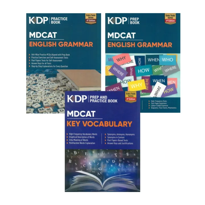 Set of 3 books: Kips English Practice book MDCAT 2026 Edition - Kips ...