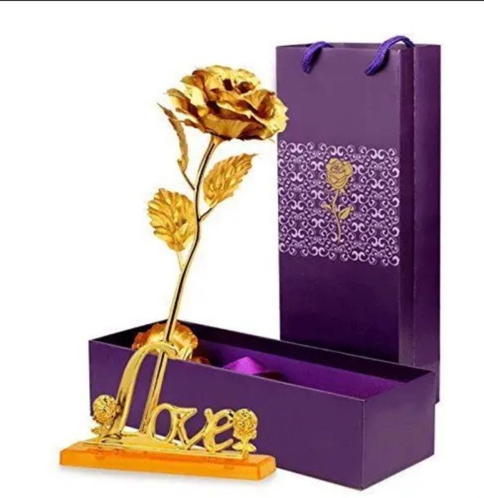 Golden rose for gifts, Attractive Souvenir token of love for love ones ...