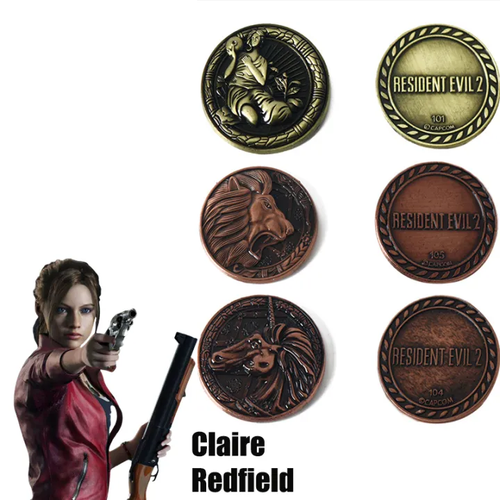game Residents Evil 2 cosplay props figure Claire Redfield lions animal ...