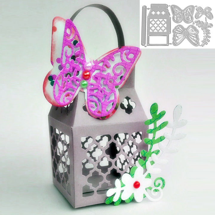 Craft metal cutting dies cut die mold Butterfly Flower basket box ...