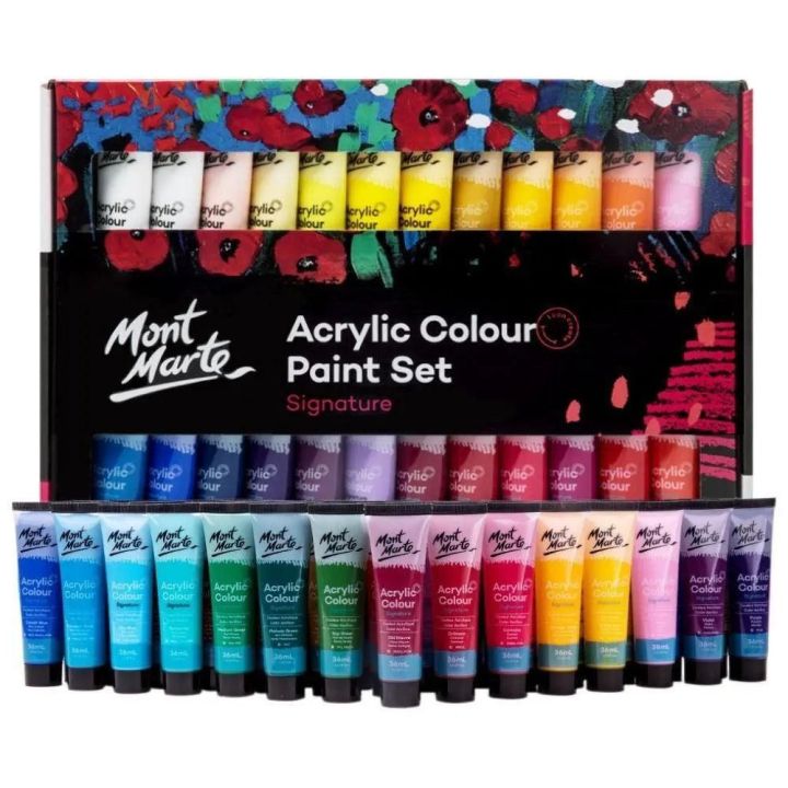 Mont Marte Acrylic paint set of 48 | Daraz.pk