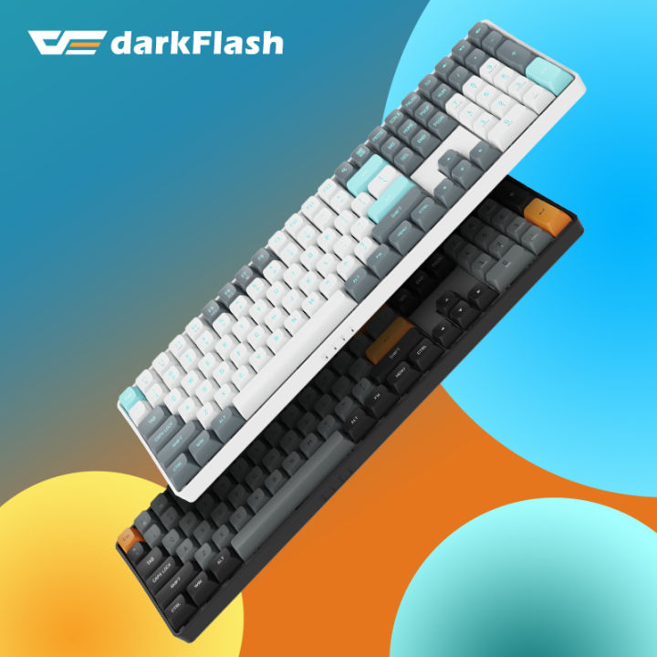 Darkflash GD110 Mechanical Keyboard 110 Keys USB Type-C Wired and 2.4 ...