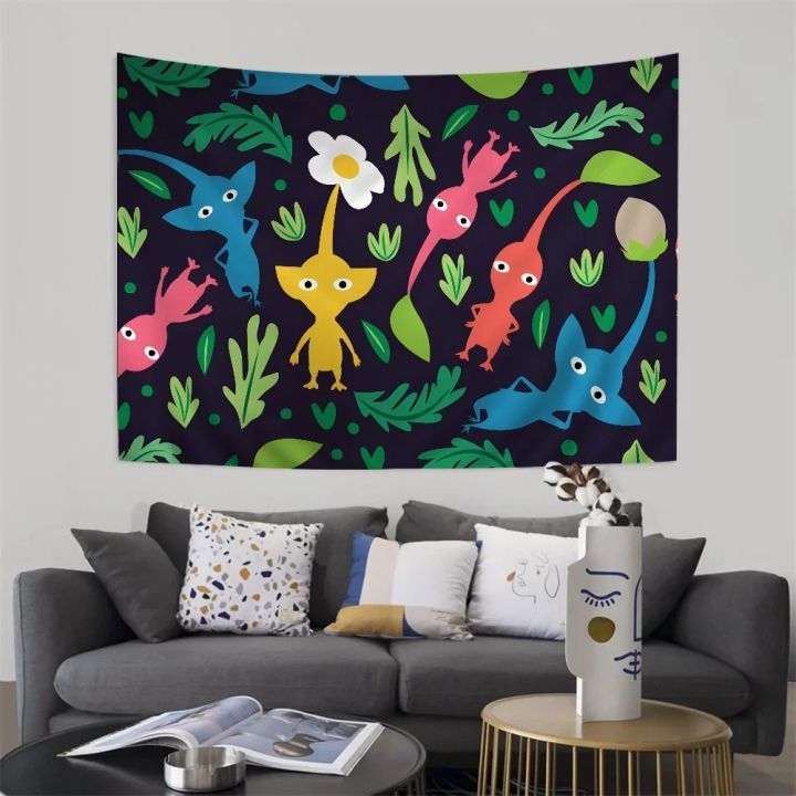 Pikmin Game Tapestry Anime Tapestry Hanging Tarot Hippie Wall Rugs Dorm ...