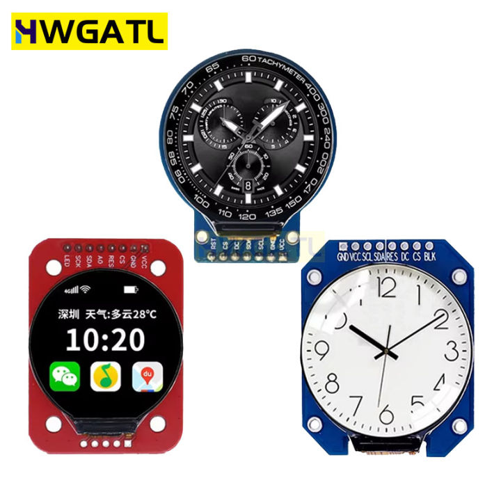 HWGATL 1.28 inch TFT LCD Display Module Round RGB IPS HD 240x240 ...