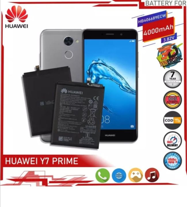 Huawei Y7 Prime Battery Model: HB406689ECW Capacity High Quality ...