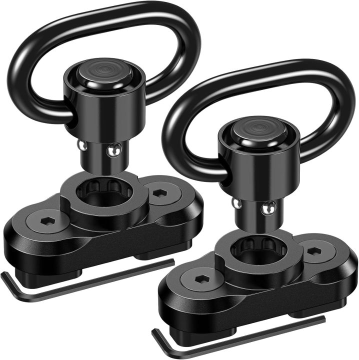 QD M-LOK Sling Swivel Adapter Rail Mount SLING Buckle Metal Strap Loop ...