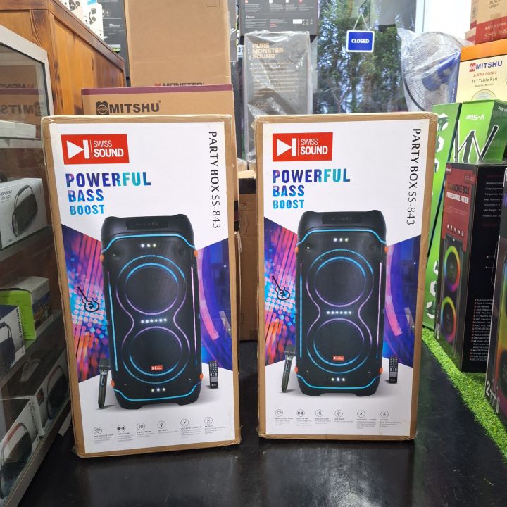 Swiss Sound SS-843 High Power Outdoor Party Speakers ( 100W) | Daraz.lk