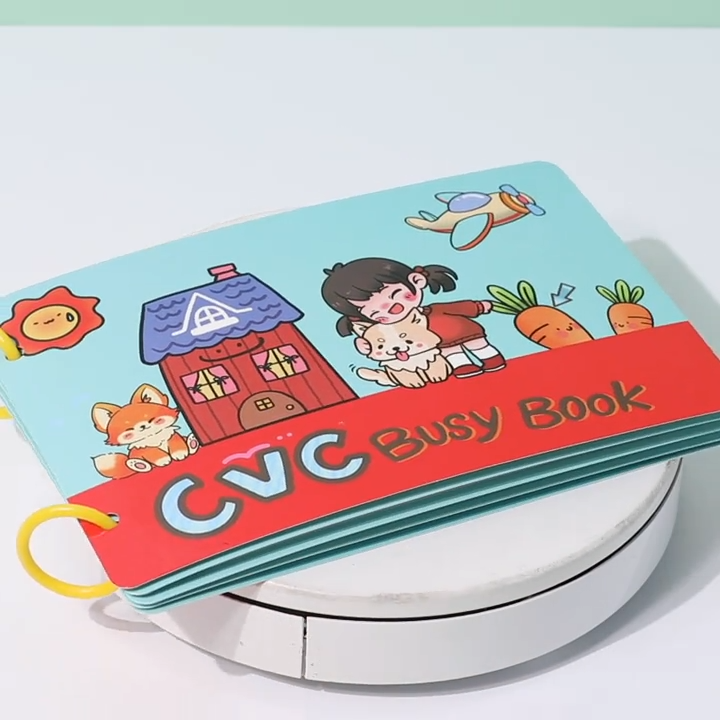 CVC Word Building Busy Book – Phonics Learning Activity – Montessori ...