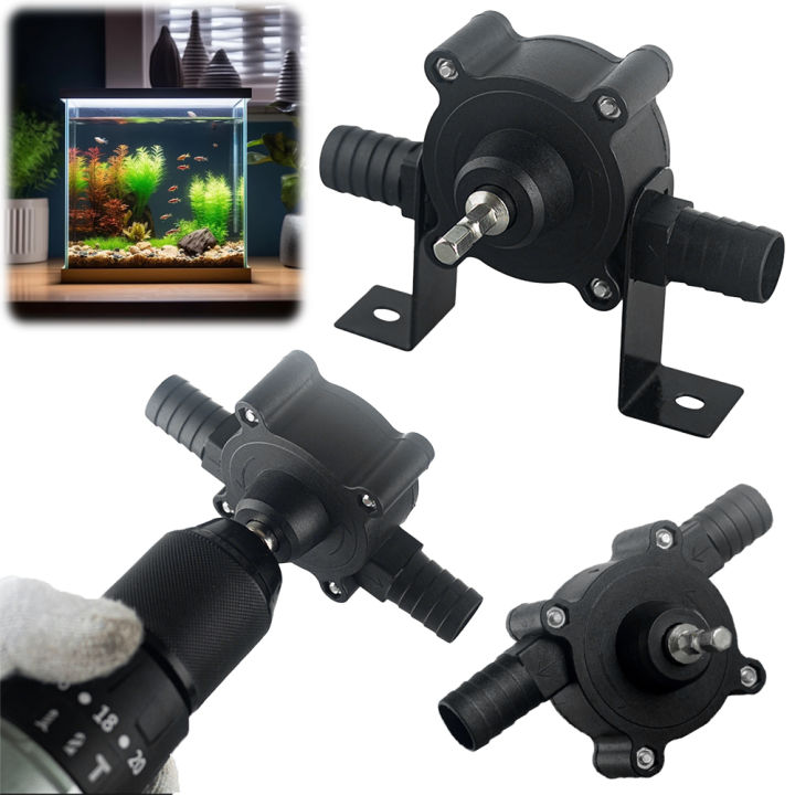 Electric Drill Pump Diesel Oil Fluid Water Pump Self-priming Drill ...