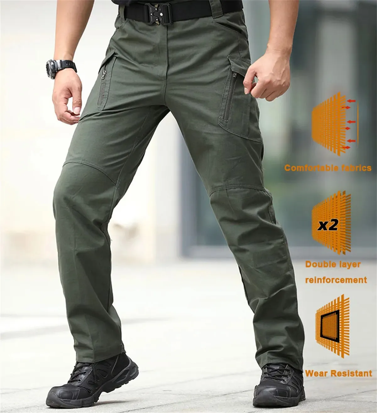 Plue Size Cargo Pants Classic Outdoor Hiking Trekking Army Tactical ...