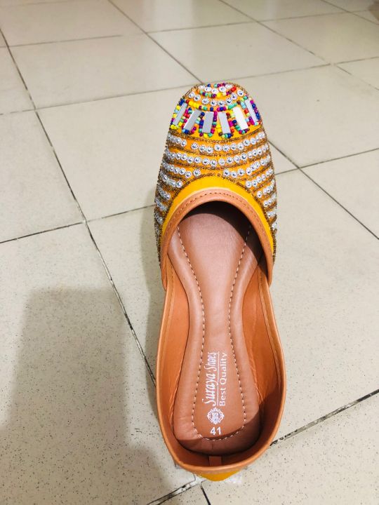 Girls Pakistani Nagra beautiful design comfort shoe | Daraz.com.bd