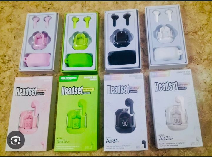 Air31 Earbuds Wireless Bluettoth 5.3 with transparent Charging case ...
