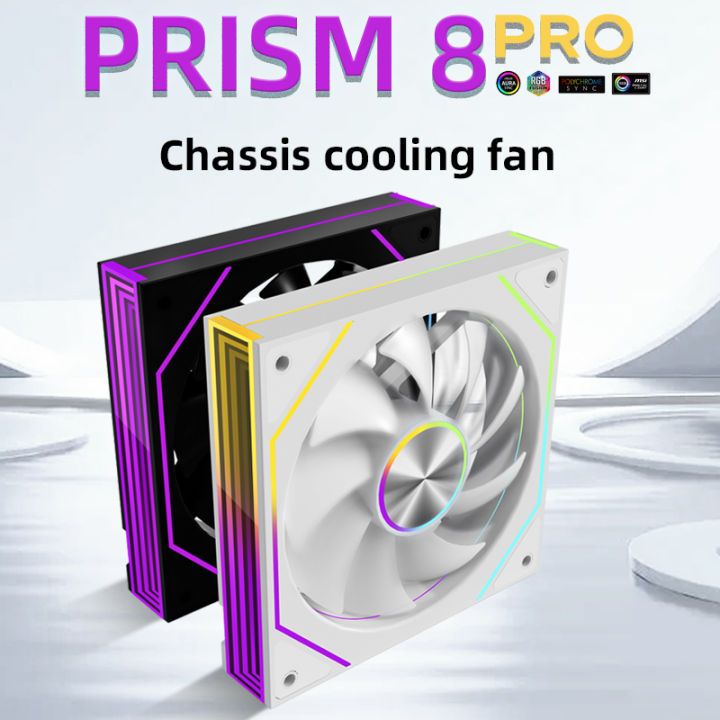 METALFISH PRISM 8 PRO 120mm PC Computer Case Fan 5V 3Pin Sync Argb 12CM ...