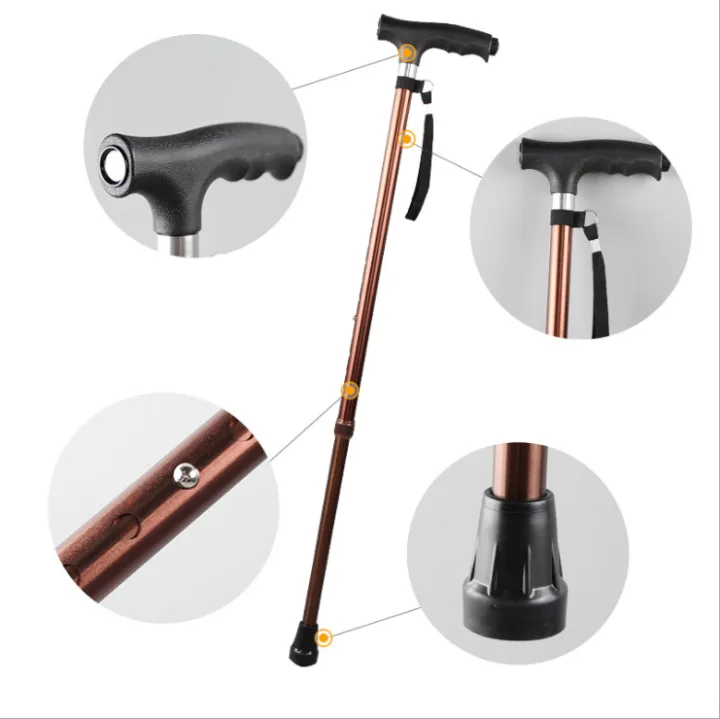 Adjustable Walking Stick With Led Light /Walking Stick For Old People ...