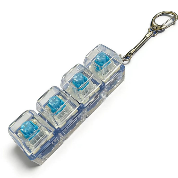 Without Light New 3/4 Keys Finger Keyboard Keycap Stress Relief Fidget ...