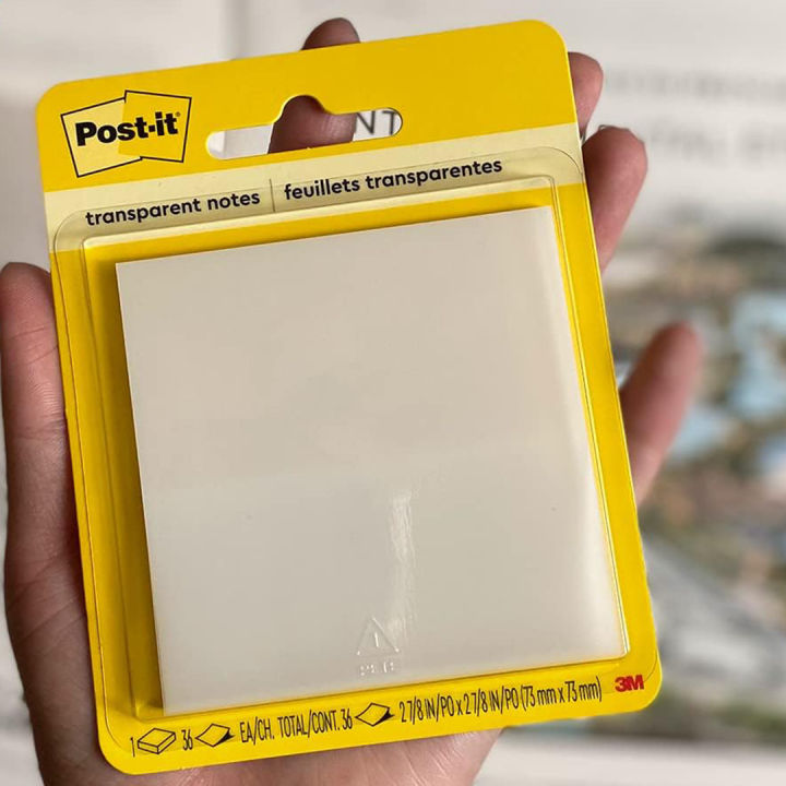 Post-It Notes l Transparent Sticky Notes High-Quality Clear Memo Pad ...