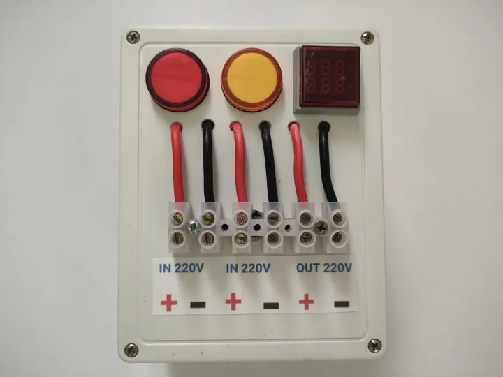 Automatic Changeover Switch with Volt amp Meter AC-220V 7500W - Change ...